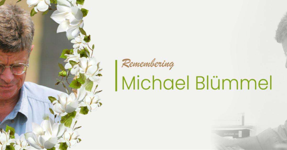 Remembering Michael Blümmel
